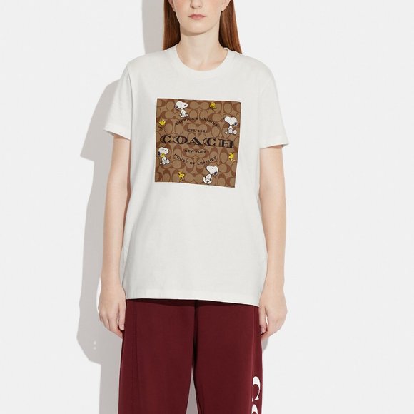 Coach | Tops | Coach X Peanuts Signature Snoopy T Shirt | Poshmark